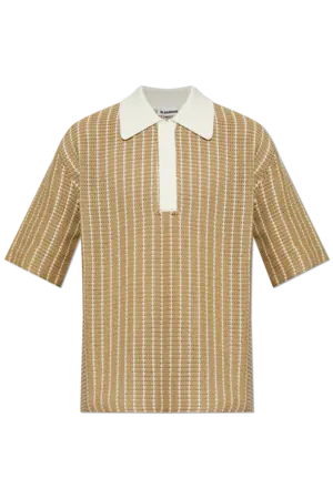 JIL SANDER Cotton Polo - Beige