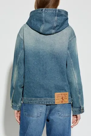 CARNE BOLLENTE Denim Jacket With Hood