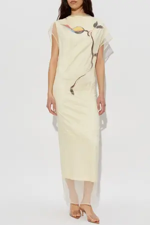 Sportmax Viale Midi Dress - Yellow
