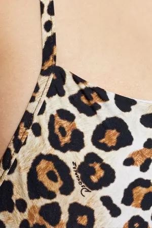 Dsquared2 Animal Print One-piece Swimsuit