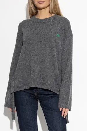 GANNI Logo Sweater - Grey