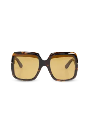 TOM FORD Square Frame Sunglasses - Brown