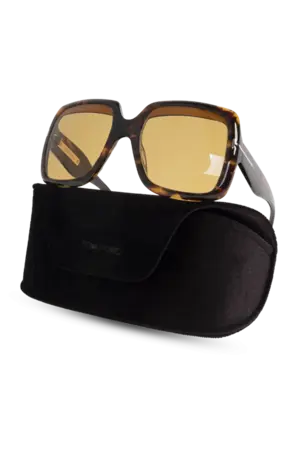 TOM FORD Square Frame Sunglasses - Brown