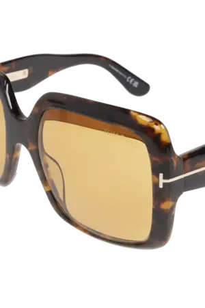 TOM FORD Square Frame Sunglasses - Brown