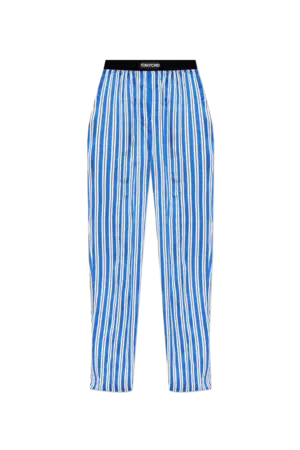 TOM FORD Silk Pajama Bottoms - Blue