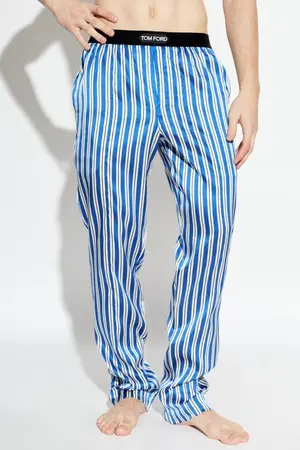 TOM FORD Silk Pajama Bottoms - Blue
