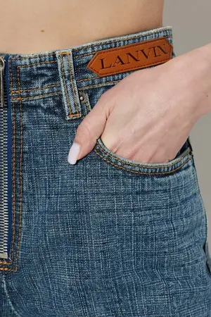 LANVIN Jeans With Sewn-in Zippers
