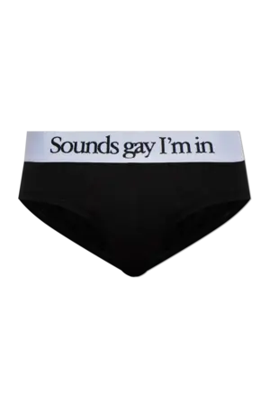 CARNE BOLLENTE Cotton Briefs - Black