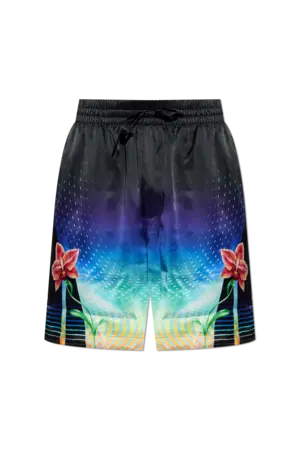Casablanca Silk Shorts - Multicolour