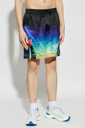 Casablanca Silk Shorts - Multicolour