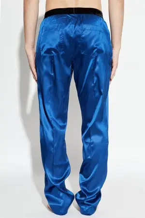 TOM FORD Silk Pajama Bottoms - Blue