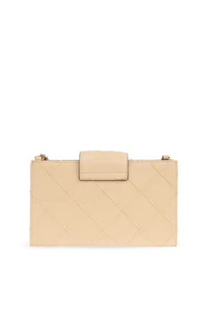 Tory Burch Fleming Mini Chain Wallet - Beige