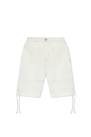 AMI Paris Shorts With Pockets - Cream