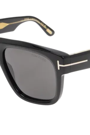 TOM FORD Rectangle Full Rim Sunglasses - Black