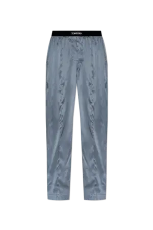 TOM FORD Silk Pajama Bottoms Grey
