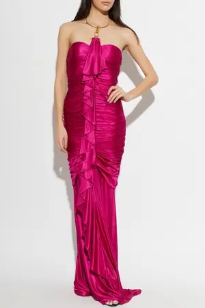 Balmain Off-the-shoulder Dress - Pink