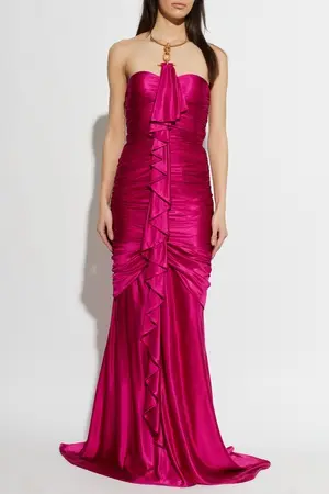 Balmain Off-the-shoulder Dress - Pink