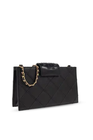 Tory Burch Fleming Mini Chain Wallet - Black