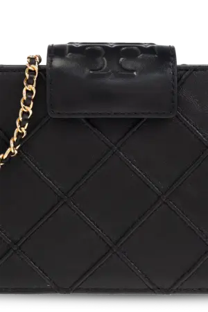 Tory Burch Fleming Mini Chain Wallet - Black