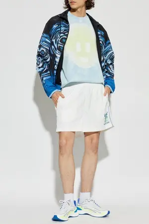Casablanca Bomber Jacket With Pockets - Navy Blue