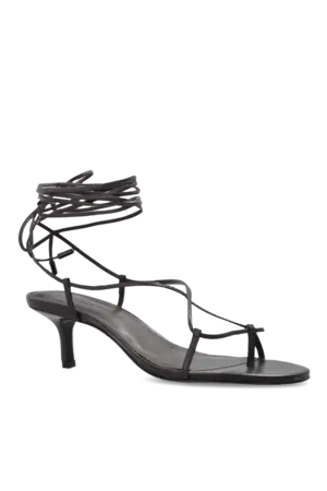 BLACK SUEDE STUDIO Leather Heeled Sandals - Brown