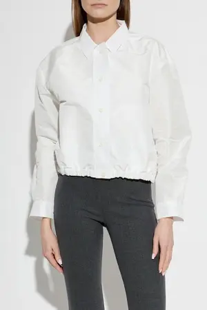 JIL SANDER Lightweight Jacket With Drawstring - White