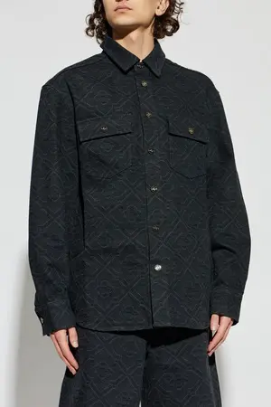 Casablanca Denim Shirt With Monogram