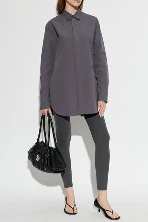 JIL SANDER Shirt With Back Slit - Grey