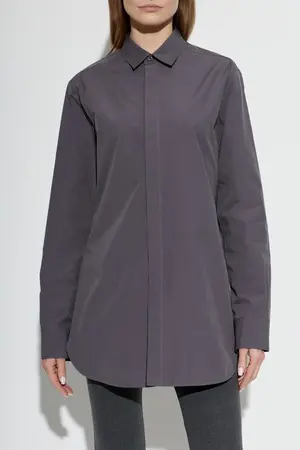 JIL SANDER Shirt With Back Slit - Grey