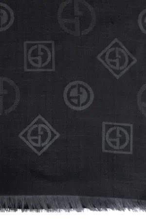 Giorgio Armani Silk Scarf - Grey