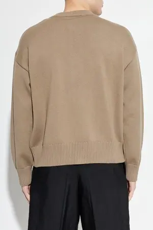 AMI Paris Cardigan With Pockets - Beige