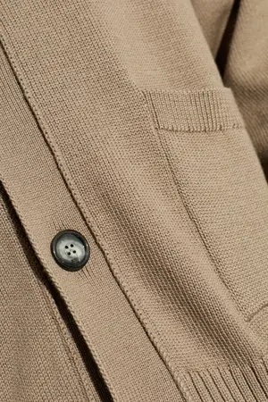 AMI Paris Cardigan With Pockets - Beige