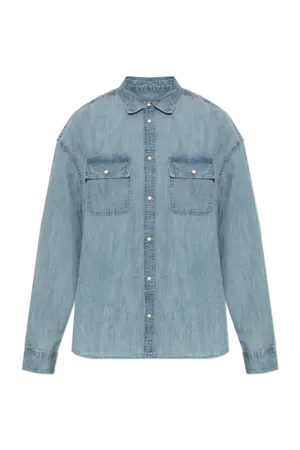 ALLSAINTS Denim Shirt ‘gribbs’ Blue