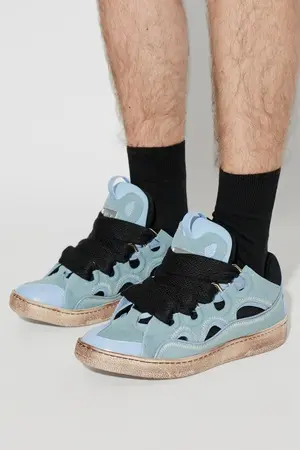 LANVIN Curb Low Top Sneakers - Blue