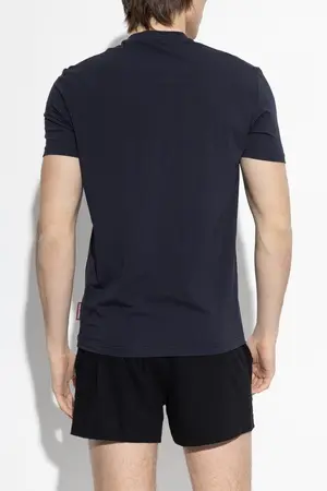 Dsquared2 Underwear T-shirt With A Round Neckline - Navy Blue