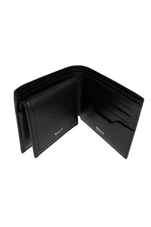 Bally Leather Wallet With Logo - Black