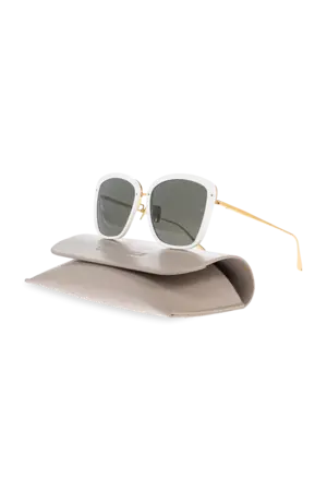 Linda Farrow Rectangular Sunglasses With Zeiss Lenses