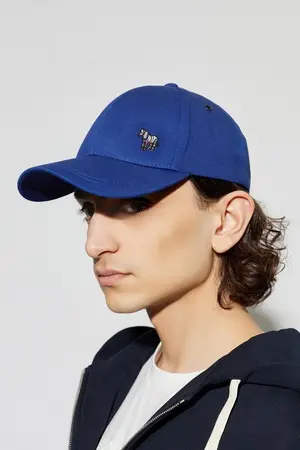 Paul Smith Baseball Cap With Zebra Embroidery - Blue