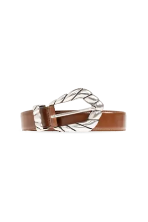 IRO PARIS Embella Leather Belt - Brown