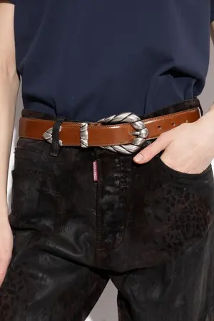 IRO PARIS Embella Leather Belt - Brown