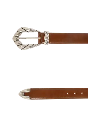 IRO PARIS Embella Leather Belt - Brown