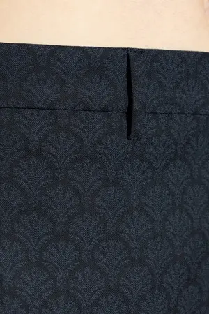 Etro Wool Trousers With Decorative Pattern
