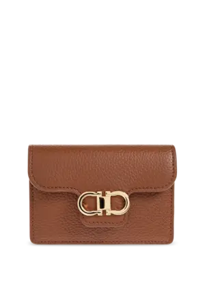 FERRAGAMO Card Case - Brown
