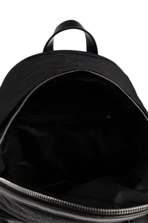 Emporio Armani Monogram Backpack - Black