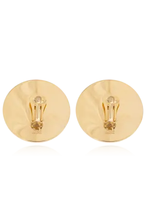 Chloé Round Clip-on Earrings - Cream