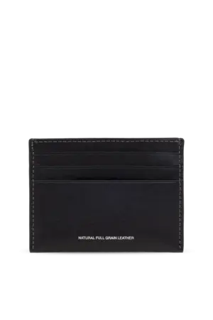 COACH Leather Card Case - Black