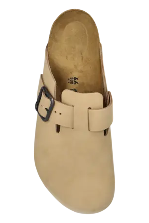 BIRKENSTOCK Boston Wire Buckle Slippers - Beige