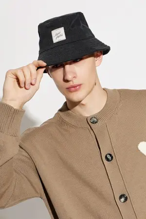 AMI Paris Bucket Hat With Logo Patch - Black