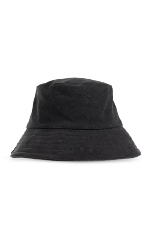 AMI Paris Bucket Hat With Logo Patch - Black