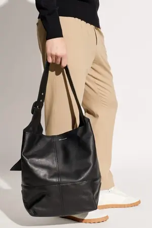 AMI Paris Etienne Shoulder Bag - Black
